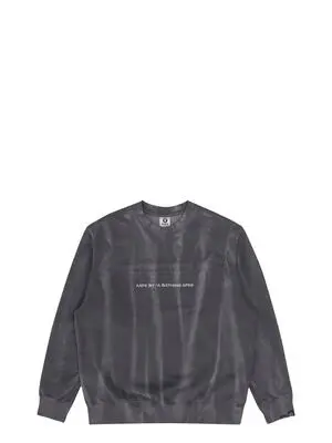AAPE Embroidered Tie-dye Sweatshirt /black - Grey