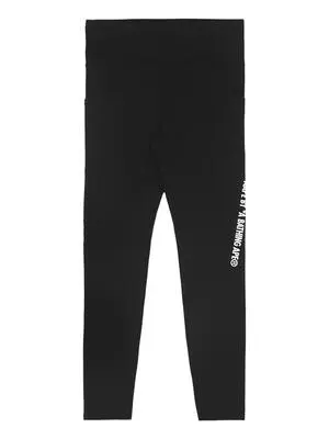 AAPE Moonface Printed Leggings - Black