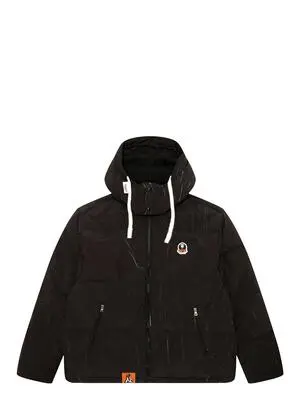 AAPE BY *A BATHING APE Moonface Logo Camo Hooded Puffer Jacket 'black' Black