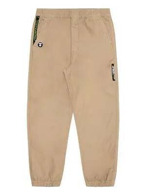 AAPE BY *A BATHING APE Moonface Tapered Relaxed Pants 'beige' Tan