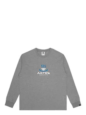 AAPE R Back Graphic Long Sleeve Tee /heather - Grey