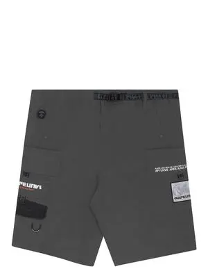 AAPE Moonface Belted Cargo Shorts - Grey