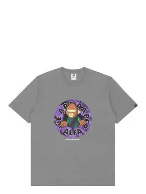 AAPE R Alfa Camo Graphic Tee /light - Grey