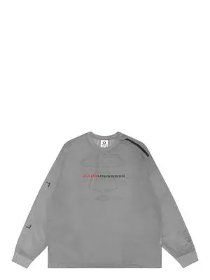 AAPE Sheer Logo Print Tee 'grey'
