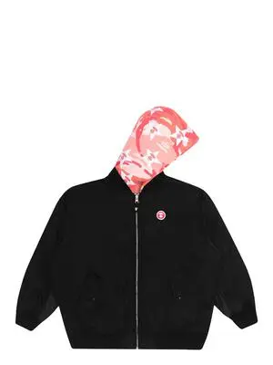 AAPE BY *A BATHING APE Reversible Hooded Bomber Jacket - Black