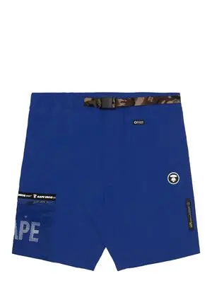 AAPE Belted Cargo Shorts - Blue