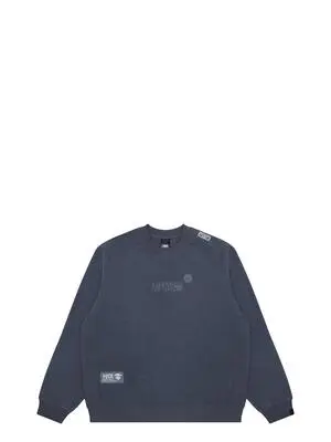 AAPE Moonface Patch Fleece Sweatshirt /light - Grey