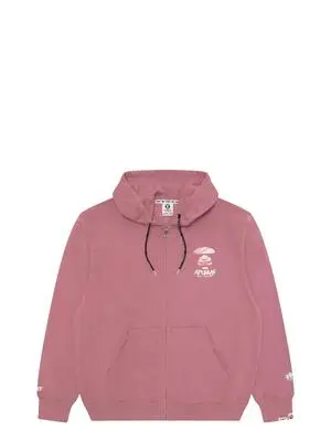 AAPE Basic Zip Up Sweatshirt /grey - Pink