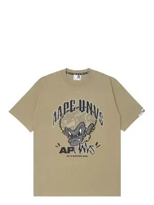 AAPE Moonface Camo Graphic Tee 'beige/dark - Tan