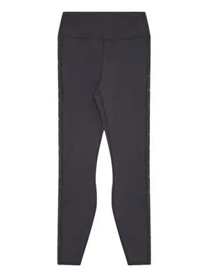 AAPE Moonface Logo Tape Sports Leggings 'burgundy/dark - Red