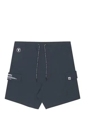 AAPE Moonface Drawstring Sweat Shorts /blue - Grey