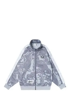 AAPE Moonface Embroidered Track Jacket /multi - Grey