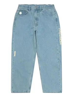 AAPE Now Moonface Logo Jeans /light - Blue