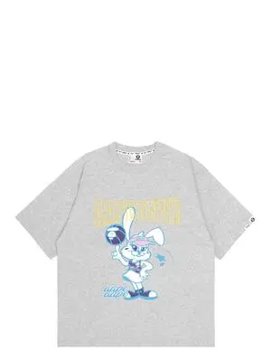 AAPE Moonface Bunny Graphic Tee /heather - Grey