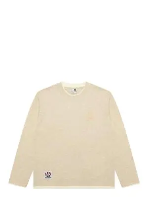 AAPE A' Long Sleeve Tee 'beige/heather - Tan