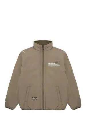 AAPE Moonface Patch Zip-up Jacket 'beige/dark - Tan