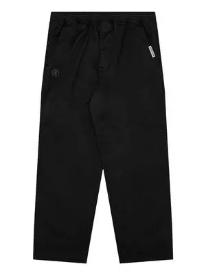 AAPE Moonface Patch Relaxed Pants - Black