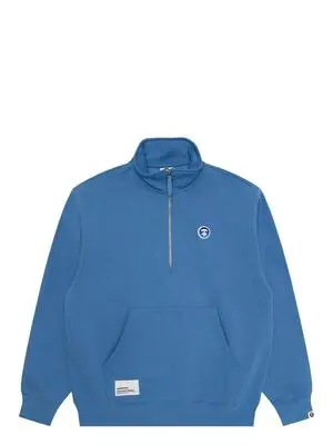 AAPE BY *A BATHING APE Now Half Zip Sweater 'blue' Blue