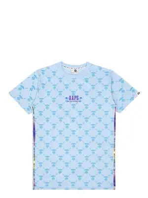 AAPE Moonface Patterned Tee /navy - Blue