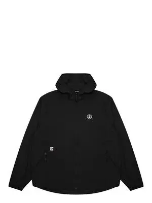 AAPE Now Moonface Logo Windbreaker Jacket - Black