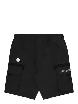 AAPE Moonface Cargo Track Shorts - Black