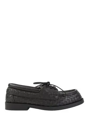 BOTTEGA VENETA Bottega Veneta Pier Intrecciato Boat Shoes Men