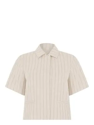 Max Mara Max Mara Cotton Short-Sleeve Shirt Sand