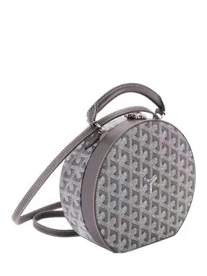 Goyard Alto Hatbox Bag Coated Canvas Satchel - Grey