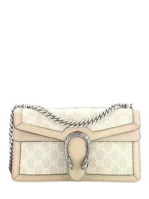 Gucci Dionysus Bag Gg Coated Canvas With Leather Small Shoulder Bag - Grey