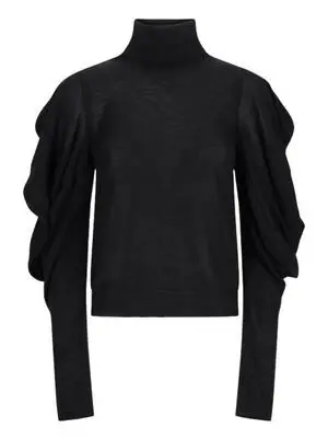 Blumarine Long-sleeved Sweater - Black
