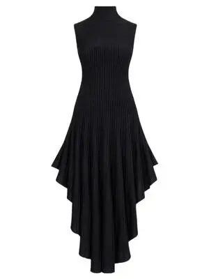 ALAÏA Sculptural Pointed-corner Dress