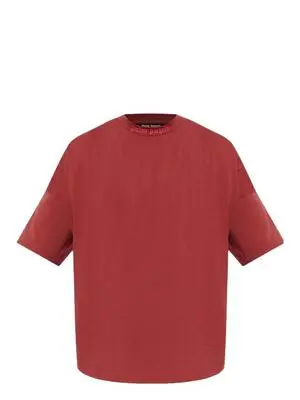 Palm Angels Logo Crewneck T-shirt - Red