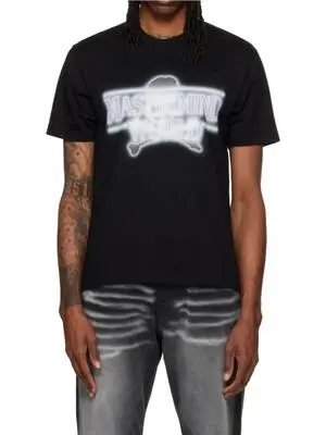 MASTERMIND WORLD Neon Logo Short-sleeve T-shirt - Black