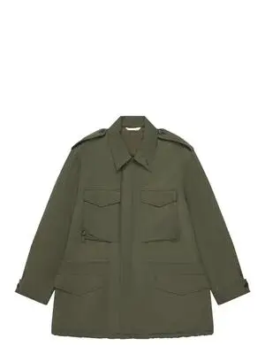 AURALEE Auralee Brushed Satin Padded Military Blouson