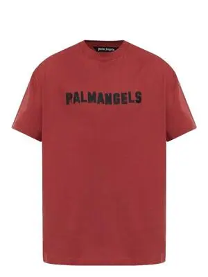Palm Angels Palm Angels Logo Print T-Shirt Red