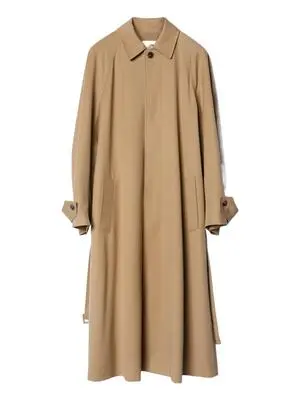 Celine Fluid Balmacan In Gabardine - Camel