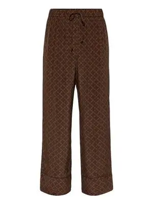 BY MALENE BIRGER Martha Printed Wide-leg Pants - No
