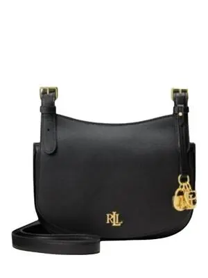 Ralph Lauren Marcy Charm-detail Crossbody Bag Black