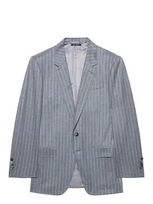 TOM FORD PINSTRIPE TWILL FLANNEL COLBERT JACKET