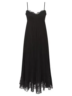 Zimmermann Pleated Slip Dress - Black