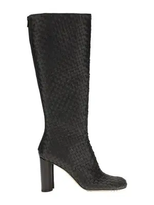 Bottega Veneta Cherry Intrecciato High Boots - Black