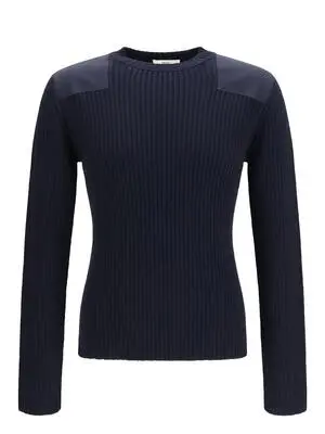 Fendi Ribbed Wool Sweater - Blue