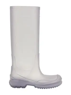 Loewe Loewe Men Logo Rubber Rain Boots Gray