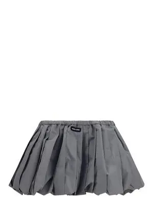 Miu Miu Miu Miu Women Balloon Mini Skirt Gray