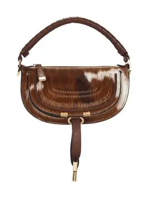 CHLOÉ Chloe Marcie Shoulder Bag In Chocolate