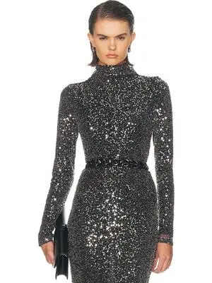 Isabel Marant Étoile Lou Top In Metallic - Silver