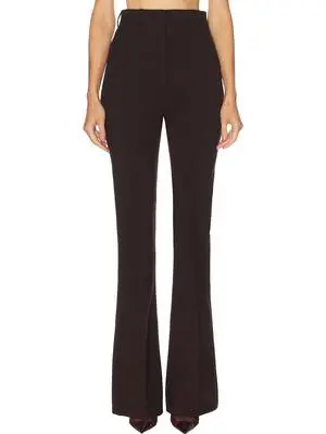 Sportmax Febe Long Trouser In Wine - Plum