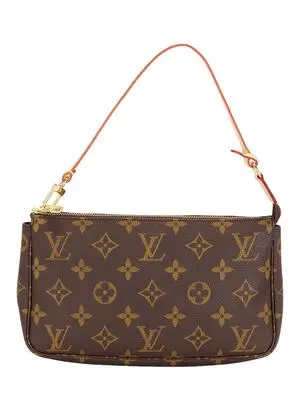 LOUIS VUITTON Monogram Pochette Accessoires Shoulder Bag - Brown
