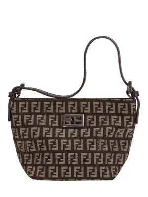 Fendi Zucchino Shoulder Bag - Brown