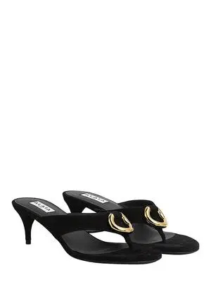 Alaïa Infra Sandal In Black - Noir